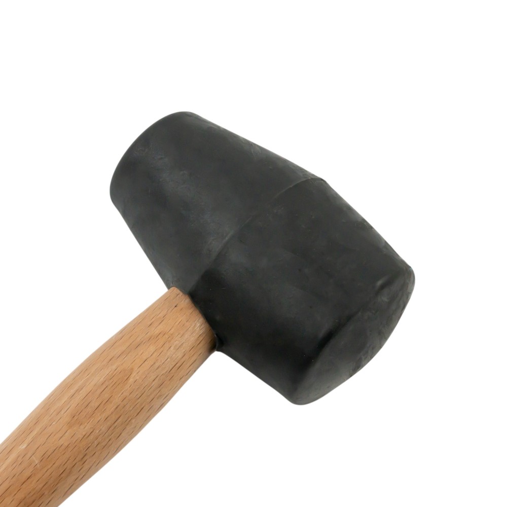 26,5 cm Tahta Saplı Kauçuk Başlıklı Küçük Boy Tokmak, Boyasız Göçük ...